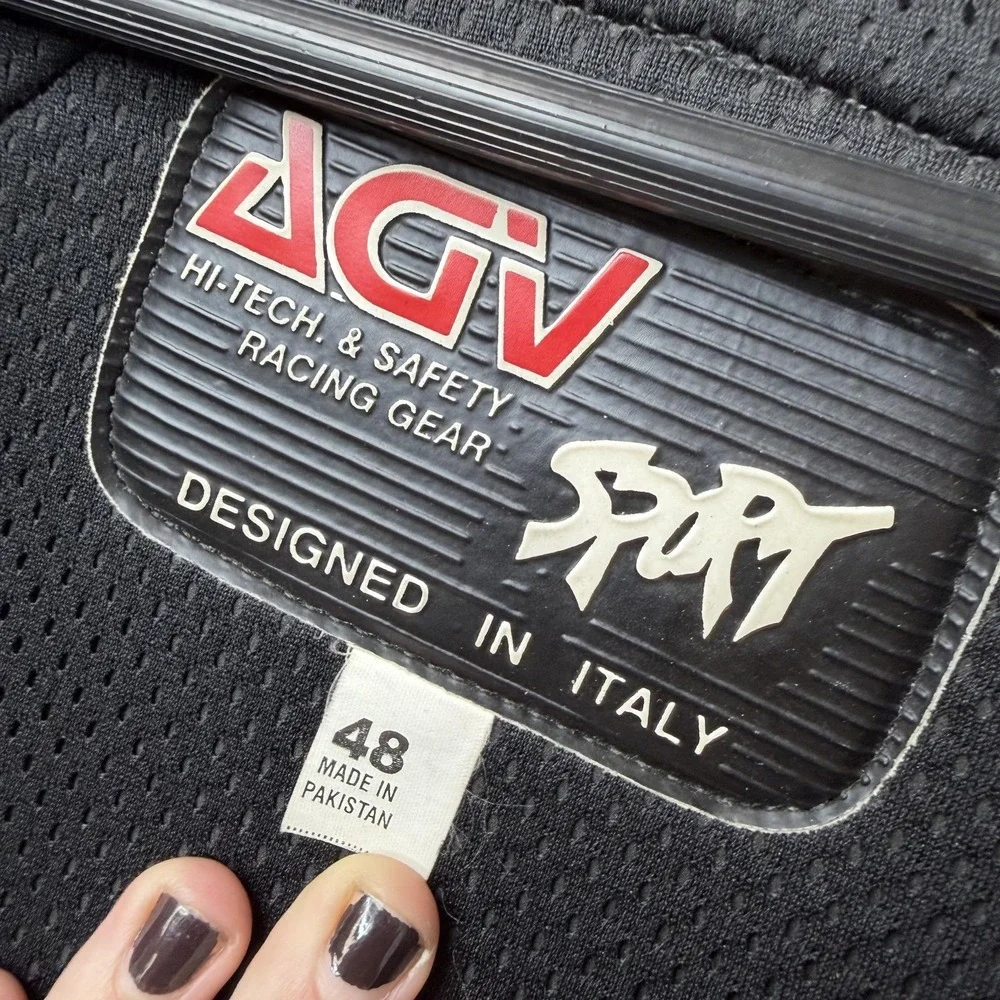 AGV Sport | Jackets & Coats | Agv Sport Jacket Men 48 Black Leather ...